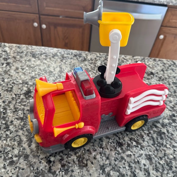 Disney | Toys | Disney Mickey Mouse Red Fire Truck Toy With Yellow ...